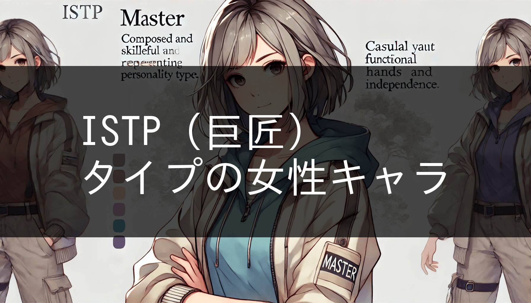 ISTP（巨匠）女性キャラが気になる人必見！性格や特徴、相性を徹底解説｜16タイプの恋愛ラボ